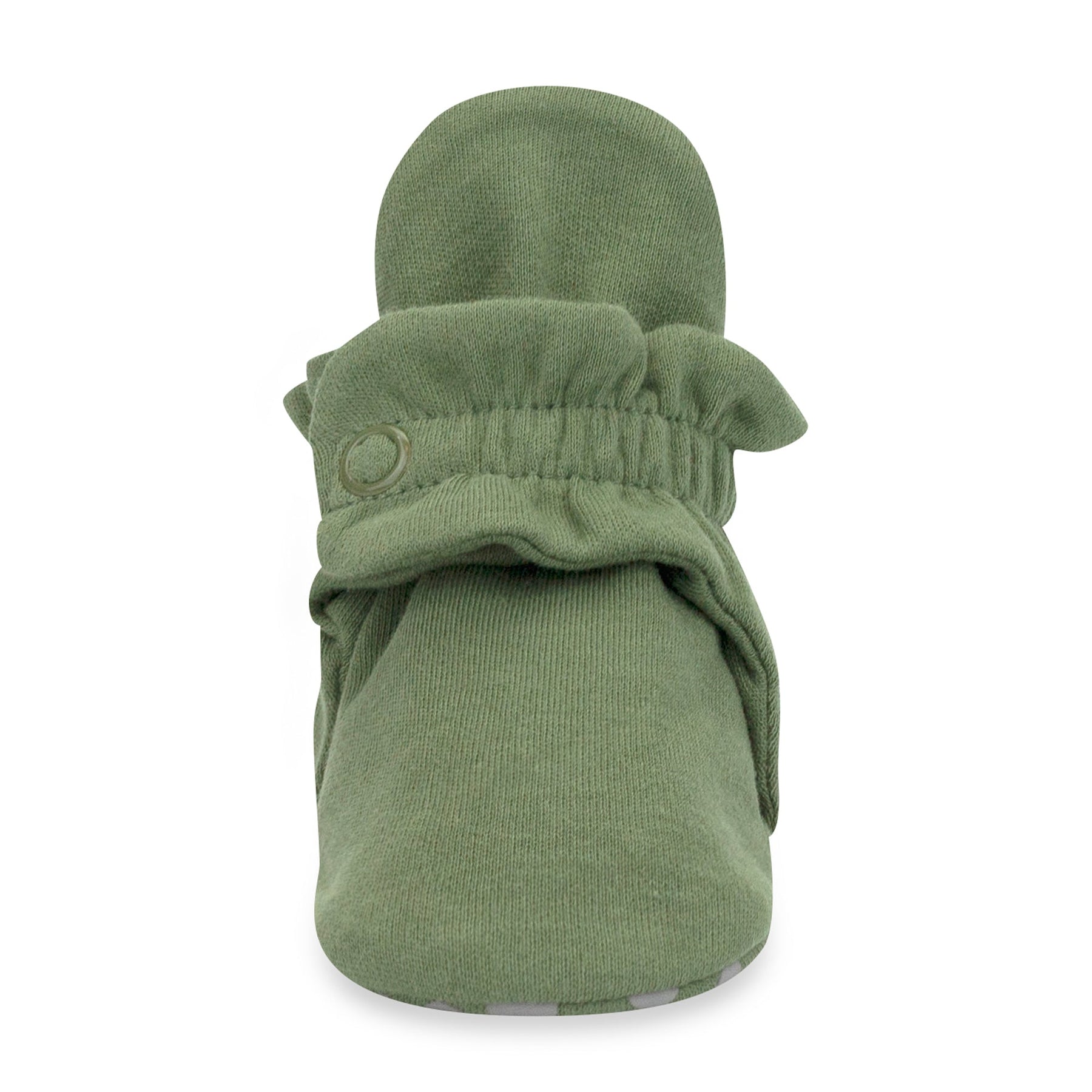 Organic Cotton Gripper Baby Bootie - Olive – Zutano